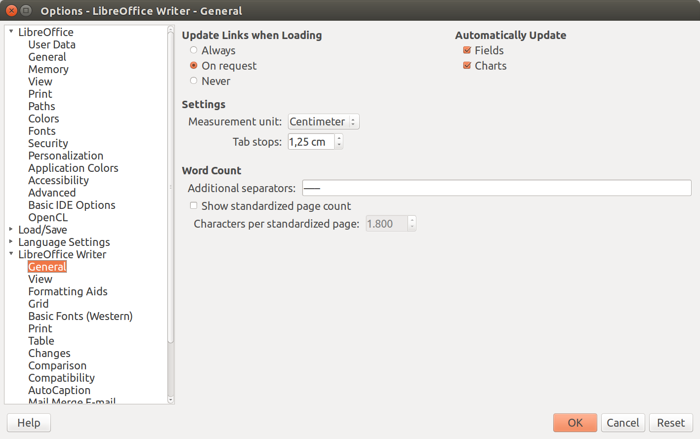 Change LibreOffice Measurement units from inches to cm – Blog | Tom Van ...